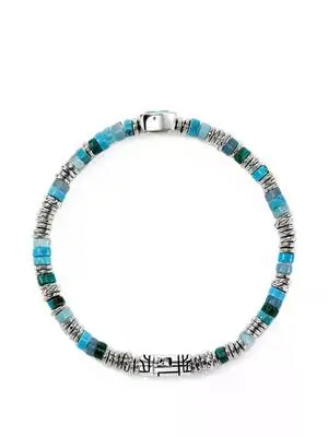 John Hardy Sterling Blue Topaz Heishi Bracelet