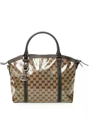 Gucci Gg Supreme Canvas Top Handle Bag - Neutrals