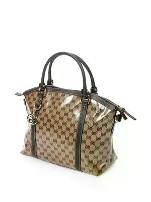 Gucci Gg Supreme Canvas Top Handle Bag - Neutrals