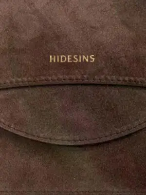 HIDESINS Suede Finish Logo-stamp Tote Bag - Brown
