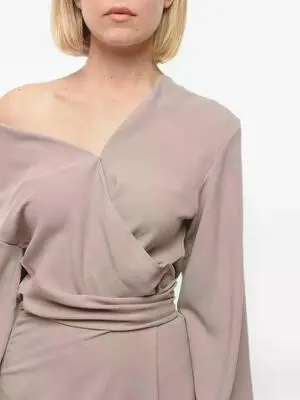 SUPER BLOND Maxi Belted Wrap Dress