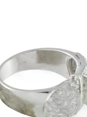 LB EXCLUSIVE Old European-cut Diamond And Diamond Ring In 18k White Gold