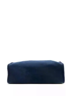Hermès Herbag Zip Leather And Toile 31 Shoulder Bag - Blue