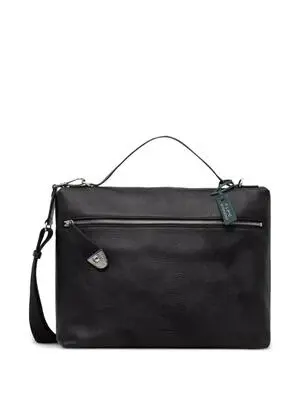 COCCINELLE Leather Tote Bag With Zip Fastening And Front Pocket - Black