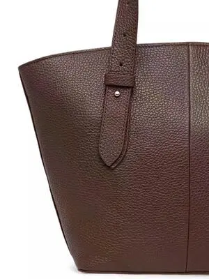 COCCINELLE Buckle-detail Pebbled-leather Tote Bag
