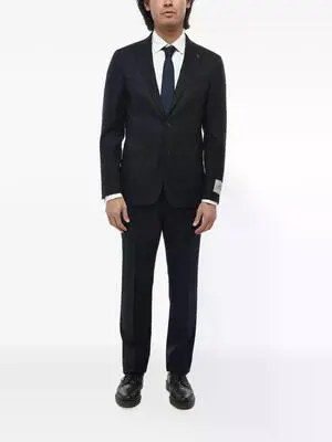 Corneliani Cc Collection Single-breasted Wool Suit - Blue