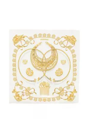 Hermès Les Cavaliers D'or Silk Scarf - Neutrals