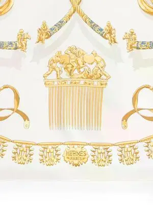 Hermès Les Cavaliers D'or Silk Scarf