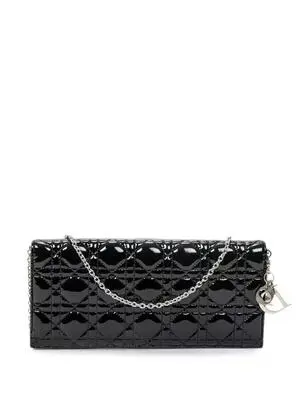 Dior Lady Cannage Clutch Bag - Black