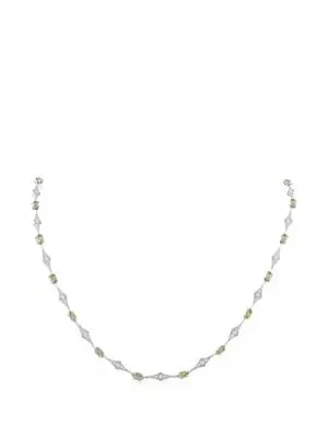 LAURA MUNDER Peridot And Diamond Necklace