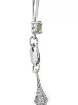 LAURA MUNDER Peridot And Diamond Necklace