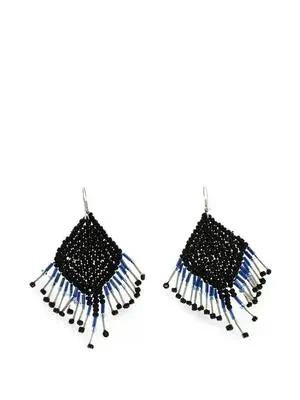 Dsquared2 Beaded Drop Earrings - Silver