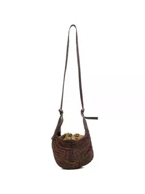 MARIANA MENDEZ Bowl Cage-effect Shoulder Bag - Brown
