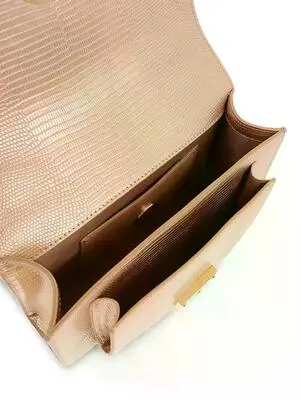 Moschino Lizard-effect Love Shoulder Bag