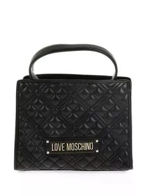 Moschino Logo-patch Tote Bag - Black