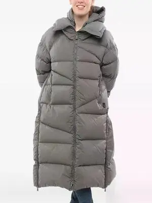 Bacon Quilted Hooded Down Coat
