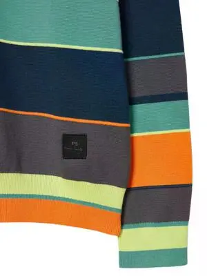 Paul Smith Striped Cotton Sweater - Blue