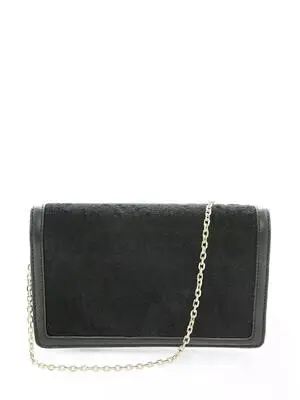 Moschino Print Chain Strap Small Shoulder Bag - Black