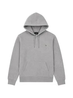 Paul Smith Zebra Patch Drawstring Hoodie - Grey