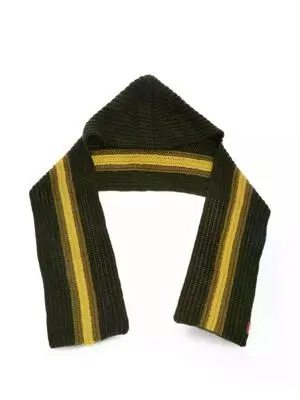 Dsquared2 Striped Hooded Scarf - Green