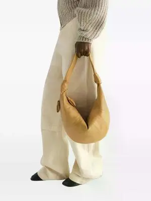 LEMAIRE Fortune Croissant Bag In Goat Leather - Neutrals