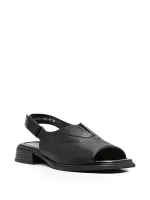 SERGIO MORETTI FIRENZE Open Toe Touch-strap Slingback Sandals
