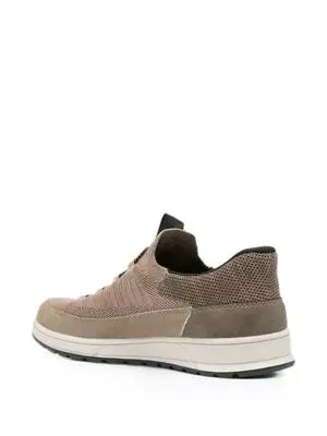BUGATTI Mesh-knit Lace-up Sneakers - Neutrals