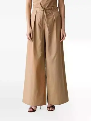 Karl Lagerfeld Tie-waist Pleated Trousers