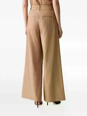 Karl Lagerfeld Tie-waist Pleated Trousers
