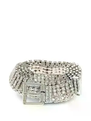 Dsquared2 Crystal-embellished Belt - Silver