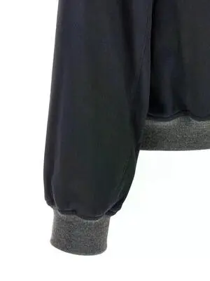 Brunello Cucinelli Cashmere Zip-up Bomber Jacket With Contrast Ribbed Trim - Blue