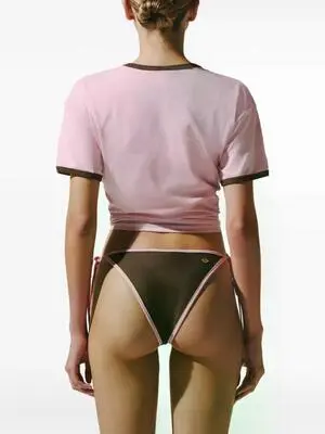 BAOBAB Tika Ring-detail Ruched T-shirt - Pink