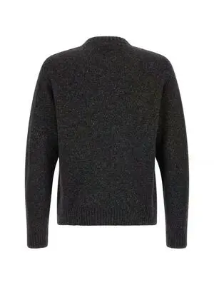 Moschino Bouclé-embroidered Sweater - Grey