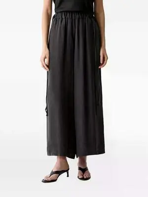 VICOLO Elasticated Drawstring-waist Trousers - Black