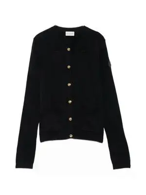 Moncler Ribbed-knit Button-up Cardigan - Blue