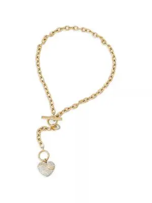 Guess Tone Cable-link Chain Heart Pendant Necklace