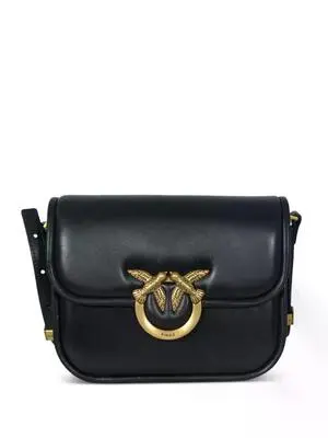 Pinko Love Birds Plaque Shoulder Bag - Black