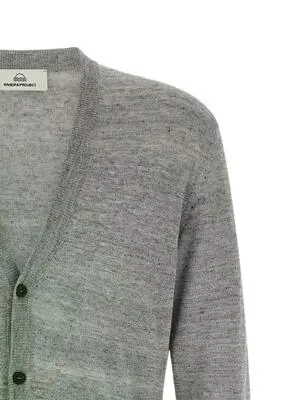 RIVIERA Melange-effect V-neck Cardigan