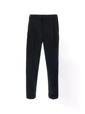 PT TORINO Pleated Turn-up Trousers