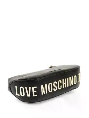 Moschino Hobo Shoulder Bag With Logo Lettering