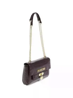 Moschino Crocodile-effect Shoulder Bag