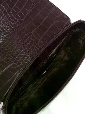 Moschino Crocodile-effect Shoulder Bag