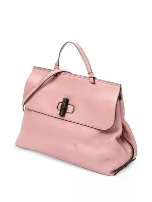Gucci Bamboo Daily Large Shoulder Bag - Pink