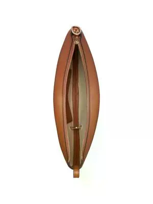Tory Burch Pierced Shoulder Bag With Metal Ring Detail - Brown