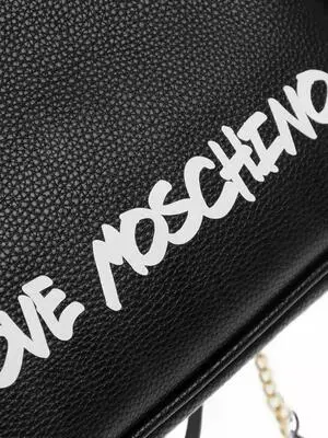 Moschino Love Logo-print Clutch Bag - Black