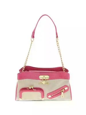 Moschino Crocodile-effect Shoulder Bag - Neutrals