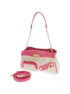 Moschino Crocodile-effect Shoulder Bag