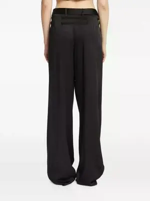 ANN DEMEULEMEESTER Cady Satin Tie-fastening Trousers