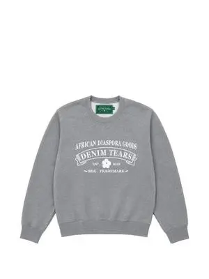 DENIM TEARS Logo Print Crew Neck Sweatshirt
