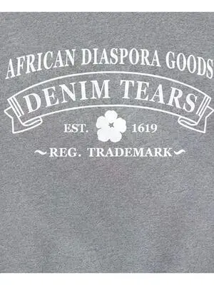 DENIM TEARS Logo Print Crew Neck Sweatshirt